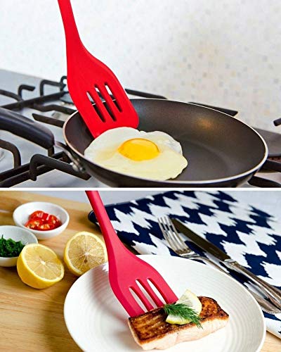 LMMDP Non-stick Cookware Cooking Tool Spatula La Dle Egg Shovel Spoon Soup Kitchen Utensils Set Silicone Kitchenware