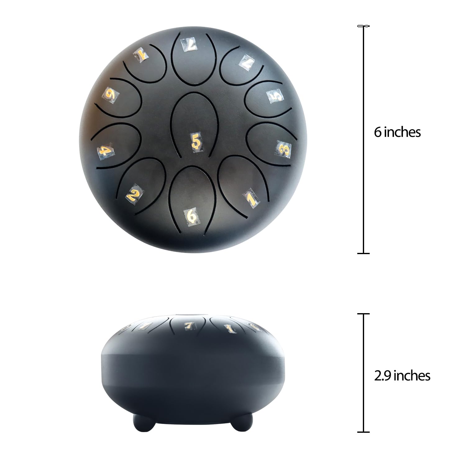 Rain Drum for Outside,Steel Tongue Drum, Zen Yoga Gift with Easy Play and a Broad Sound Spectrum for Peace Meditation (malachite, 11 Notes 6 Inches)