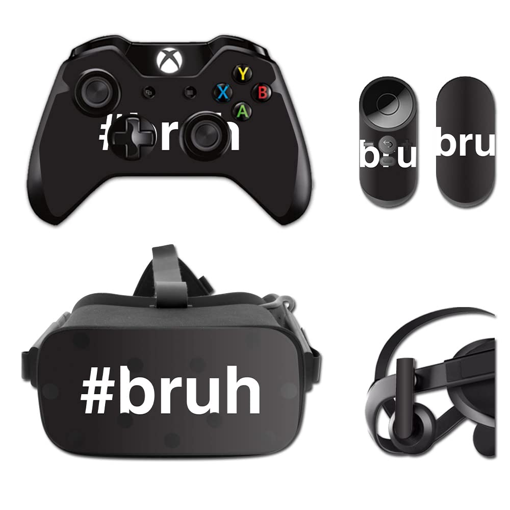 MightySkins Skin Compatible with Oculus Rift CV1 â Bruh | Protective, Durable, and Unique Vinyl Decal wrap Cover | Easy to Apply, Remove, and Change Styles | Made in The USA