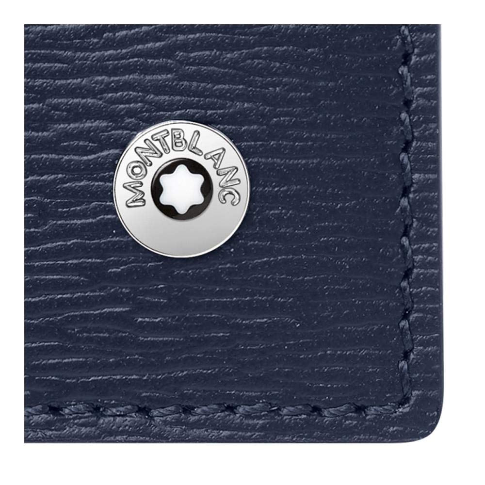 Montblanc 4810 Westside Blue Leather Business Card Holder 118662