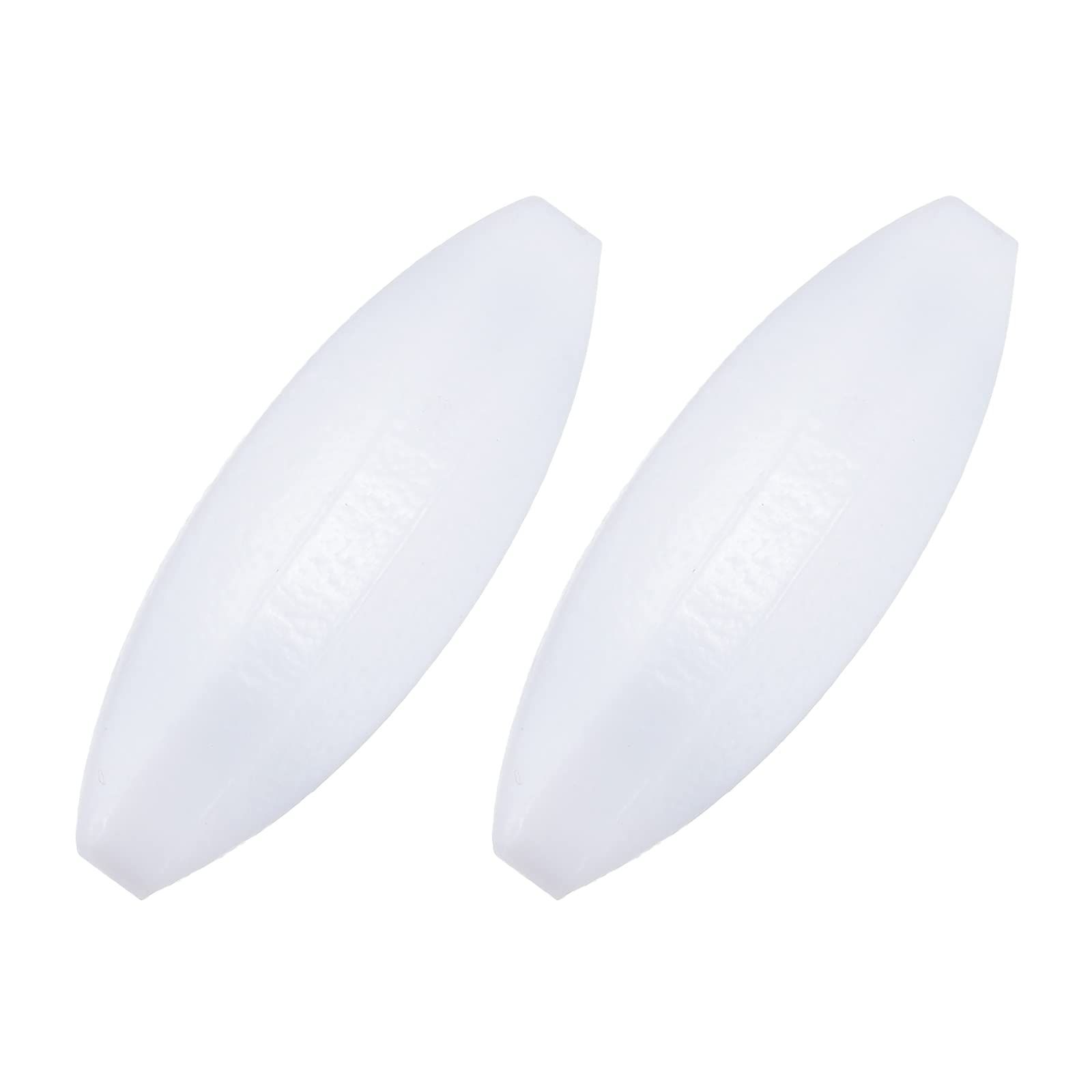 YOKIVE 2 Pcs Magnetic Stir Bar, PTFE Coated Olive Type Stirrer | Great for Lab Liquid Solution Stirring Mixing Spinning(White, 1.57 x 0.55-Inch)
