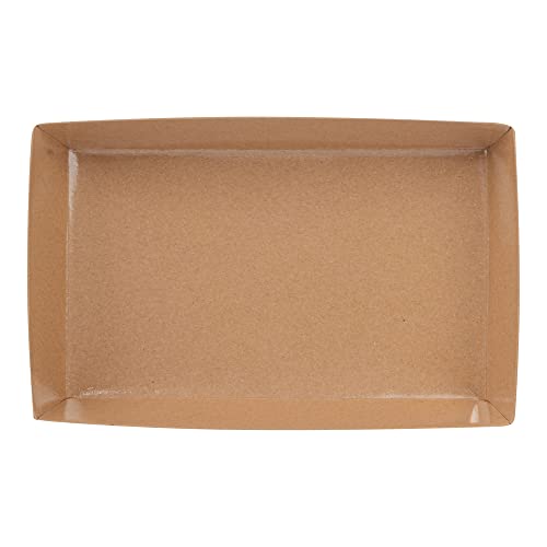 Restaurantware Matsuri Vision 8 x 5 x 1.5 Inch Medium Sushi Trays 100 Greaseproof Sushi Packaging Boxes - Lids Sold Separately Disposable Kraft Paper Sushi Containers For Entrees Or Desserts