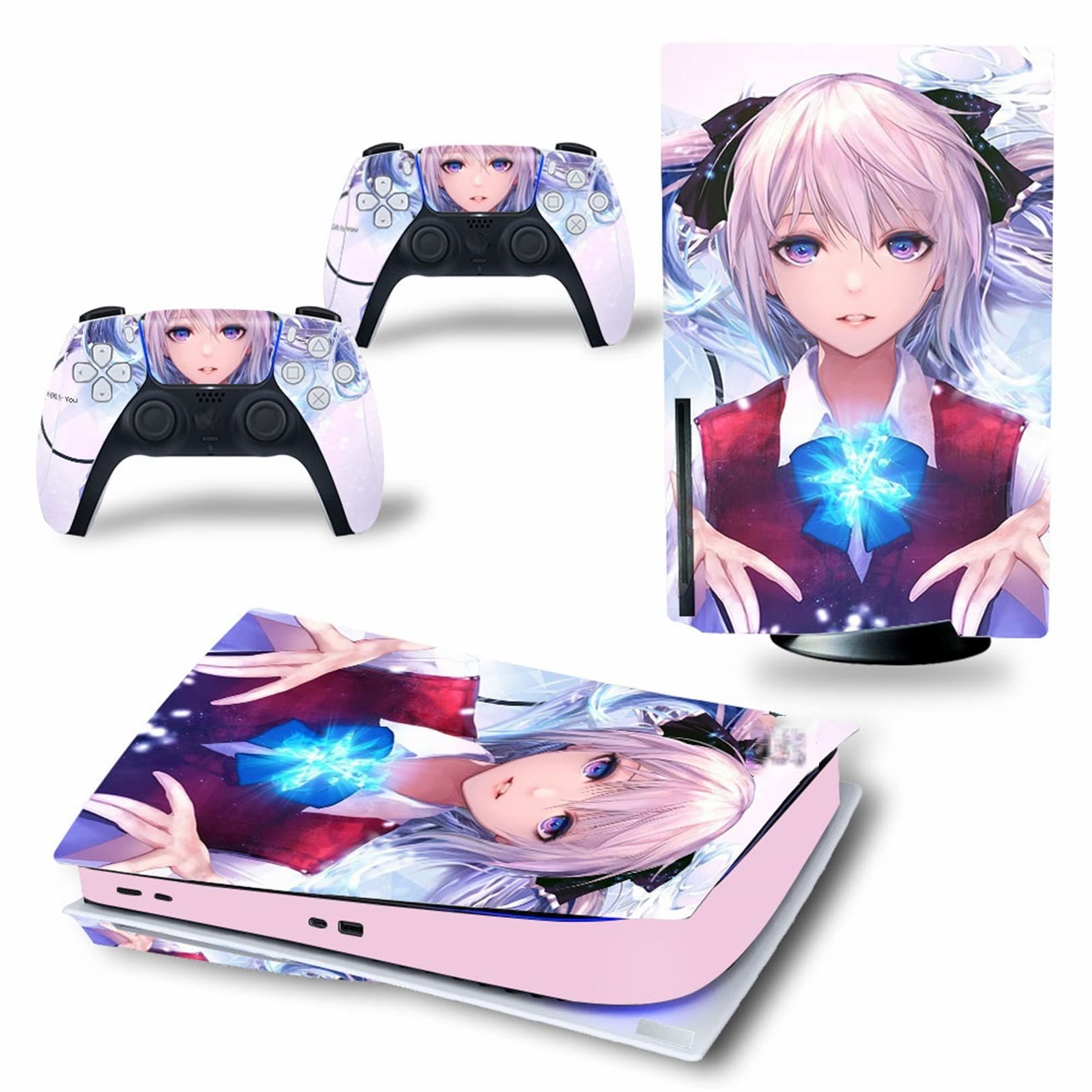 Top factory BUCEN for PS5 Skin Disc Edition & Digital Edition Console and Controller Vinyl Cover Skins Wraps Scratch Resistant, Compatible with for PS5 158542 Anti Scratch (Size : Disc Version)