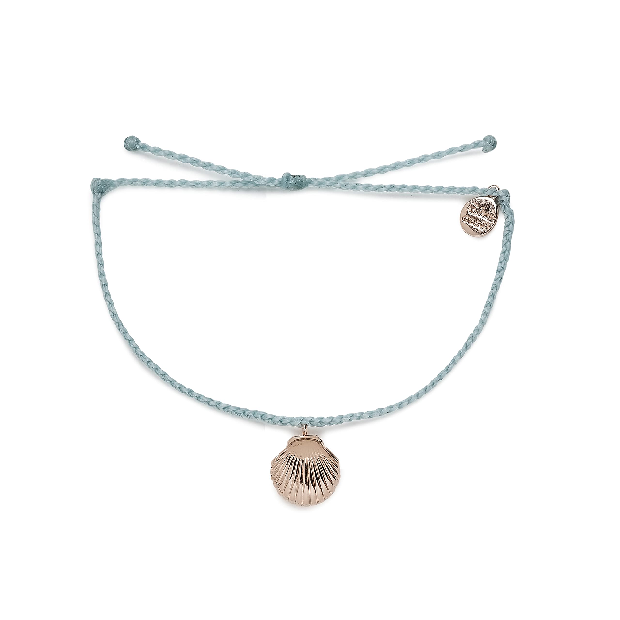 Pura Vida Rose Gold-Plated Disney Little Mermaid Locket Bracelet - Adjustable Band, Brand Charm - Ice Blue