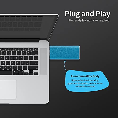 USB 3.0 to M.2 NGFF SSD Enclosure Solid State Drive Aluminum Alloy SSD Case Portable U Disk Type SSD Enclosure Blue