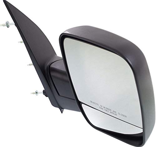 Kool Vue Right Manual Door Mirror Compatible With Ford E-350 Super Duty 2002-2008 Without Puddle Lamp Textured