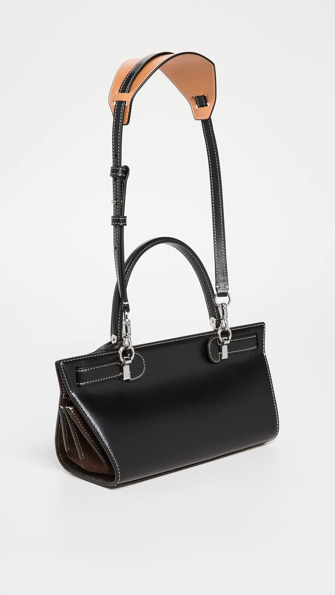 Tory Burch Women's Lee Radziwill Cat Eye Bag, Black, One Size