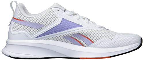 Reebok womens FUSIUM RUN LITE,White/Black/vivid orange,8 M US