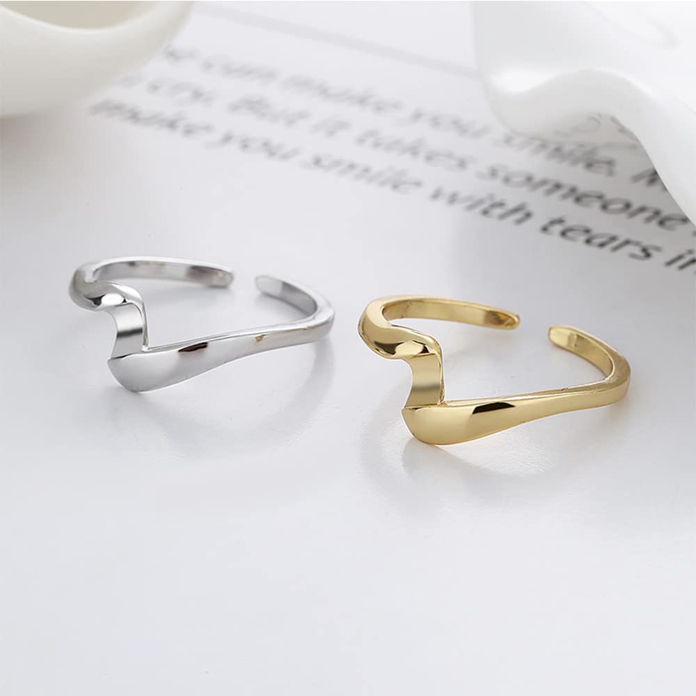 Simple Delicate Rings for Women Men Adjuster for Loose Rings Sizer, High Polished Interlocked Rolling Ring/Plain Dome Stacking Band Ring/Celtic Ring,Fitter, Non-Precious Metal, No Gemstone