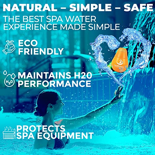 Silk Balance Hot Tub 76 oz with ScumSponge Oil-Absorbing Sponge for Spas, Natural Treatment to Keep pH and Alkalinity Balanced for Hot Tubs, Pool & Spa, SILKBALANCE Water Care Solution, 4 Month Supply