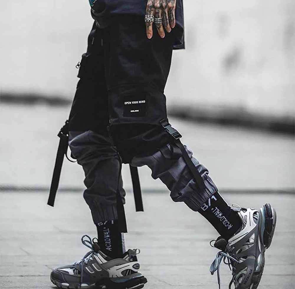 MFCT Streetwear Techwear Pants for Men (US, Alpha, XX-Large, Regular, Regular) Black