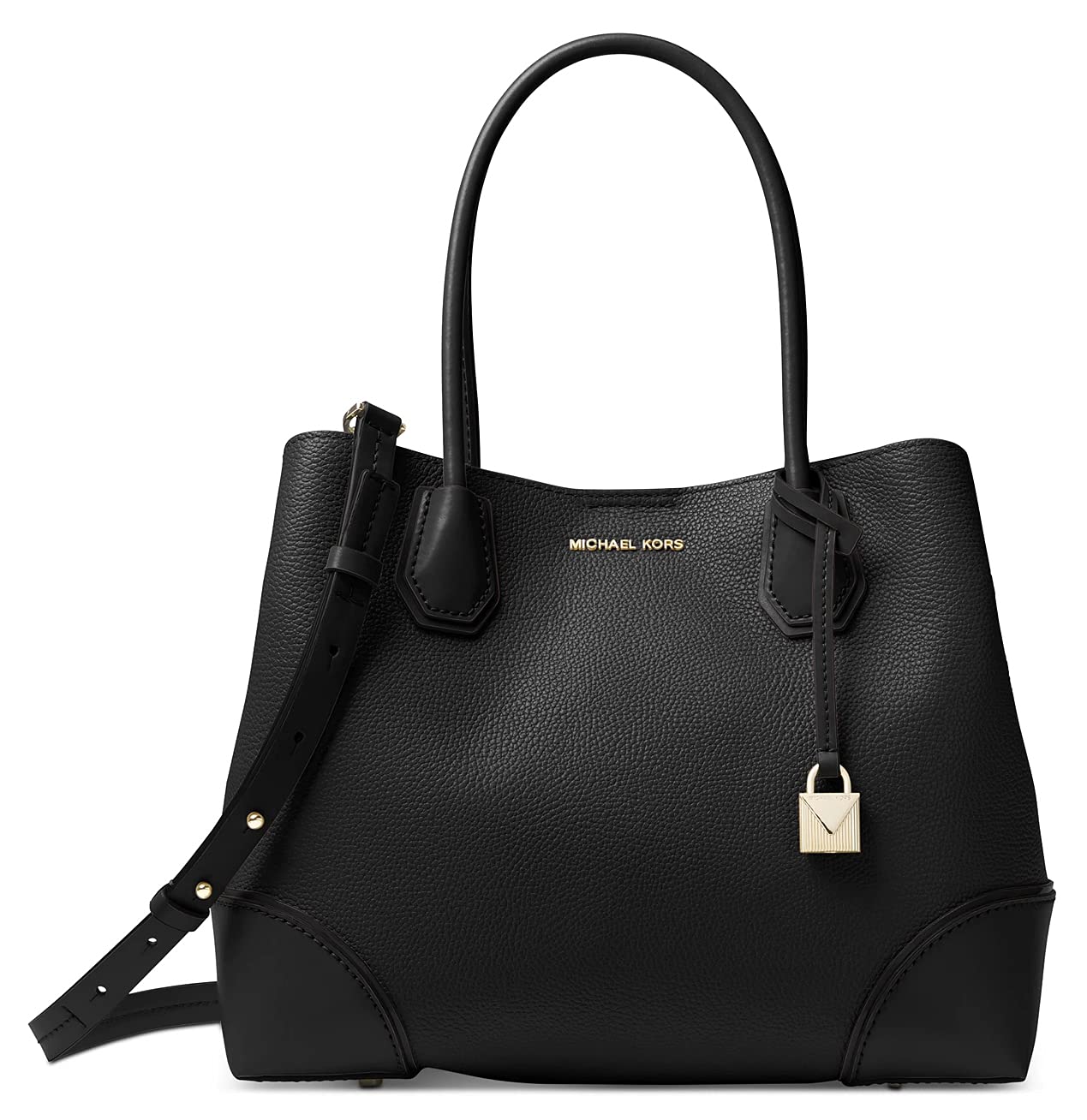 Michael Kors Mercer Gallery Medium Center Zip Tote Black One Size