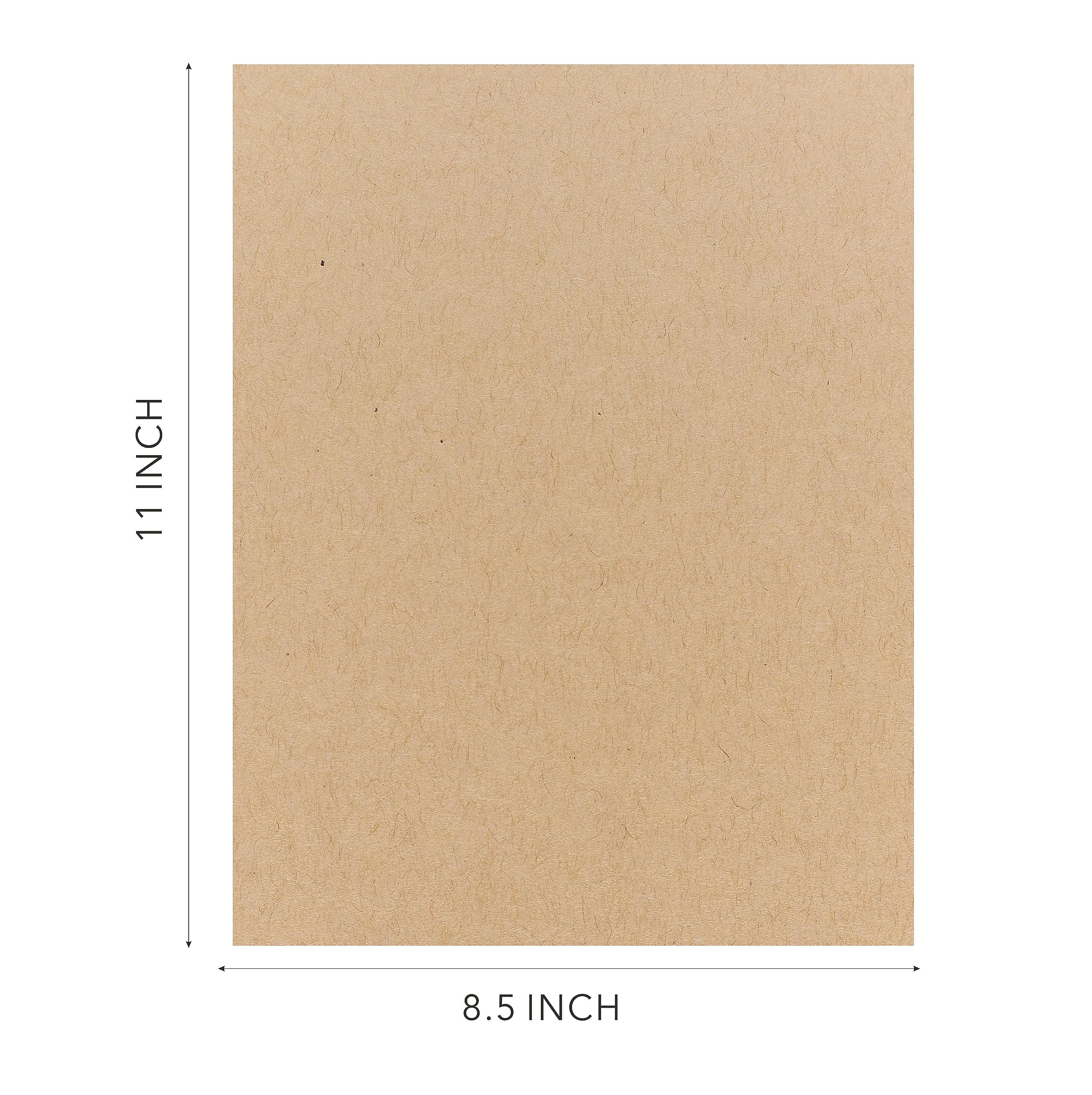 Kraft Cardstock Thick Paper 50 Sheets, 8.5" x 11" Heavyweight 92lb Cover Card Stock for Crafts and DIY Cards Making