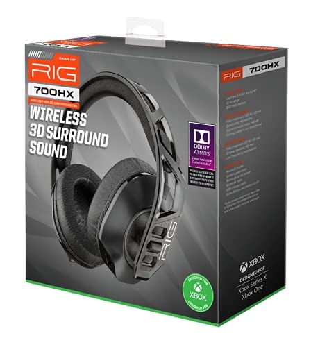 RIG 700HX Ultralight Wireless Gaming Headset with 3D Surround Sound for Xbox Series X|S, Xbox One & PC (Renewed)