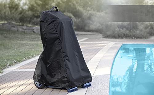 SELUGOVE Pool Cleaner Caddy Cover, Robotic Pool Cleaner Cover, Waterproof and Dustproof, with Windproof Elastic Hem, ,Fits Most Brands Robotic Pool Cleaner(Black)