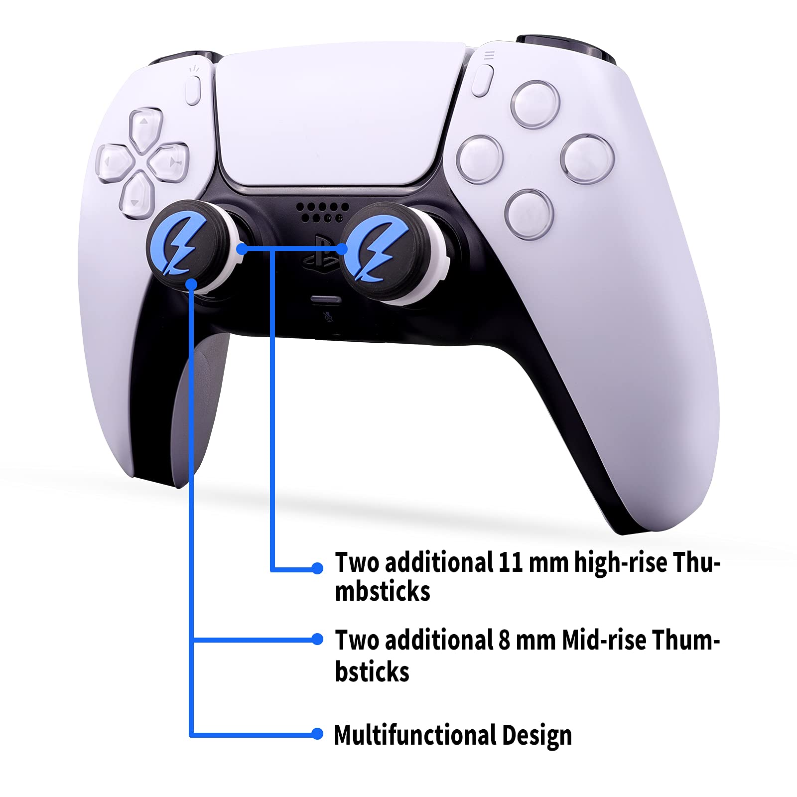 PowerLead Wireless Controller Compatible with PS4/Slim, Pro Controller with 6-Axis Motion Sensor/Dual Vibration/Audio Function