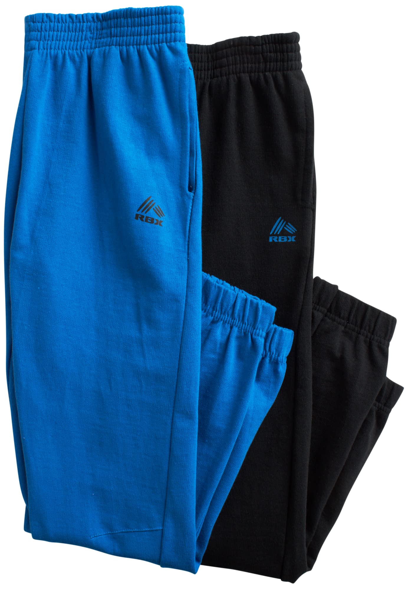 RBX Boys Sweatpants 4 Pack Active Fleece Jogger Pants (Size 8-20), Size 1416, BlueMidnightMidCamo