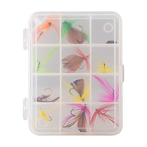Smalibal Artificial Bait Small Size Realistic Easy to Use Fly Lures with Crank Hook Fishing Tool Fishpond Supplies B