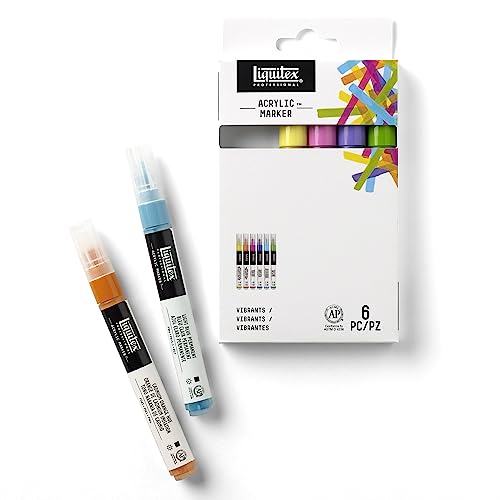 Liquitex Professional Paint Marker Set, 6 Piece, Vibrants