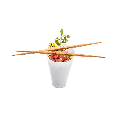 Restaurantware 9.5 Inch Wooden Chopsticks 1000 Carbonized Chinese Chopsticks - With Both Pointed Ends Sustainable Cedar Noodle Chopsticks Disposable For Home Or Take Outs