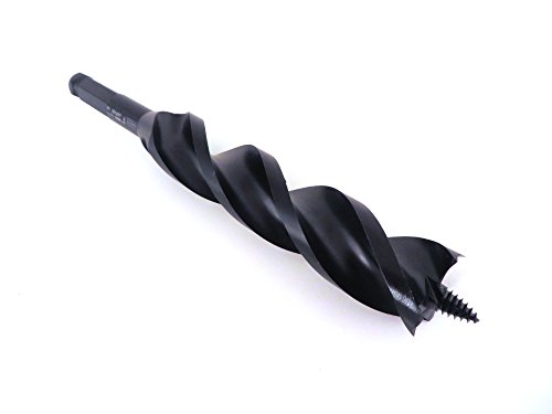 WoodOwl 3 Piece Set with 1/2â€, 3/4†and 1†x 7-1/2†Long Ultra Smooth Tri Cut Auger Hand Brace Boring Bit PTEE coated 09705/09709/09713