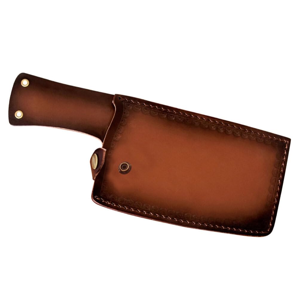 Meat Cleaver Covers Universal Leather Knives Universal Meat Cleaver Covers PU Leather Knife Butcher Knife Guards Protectors Blade Shield Guard Hatchet