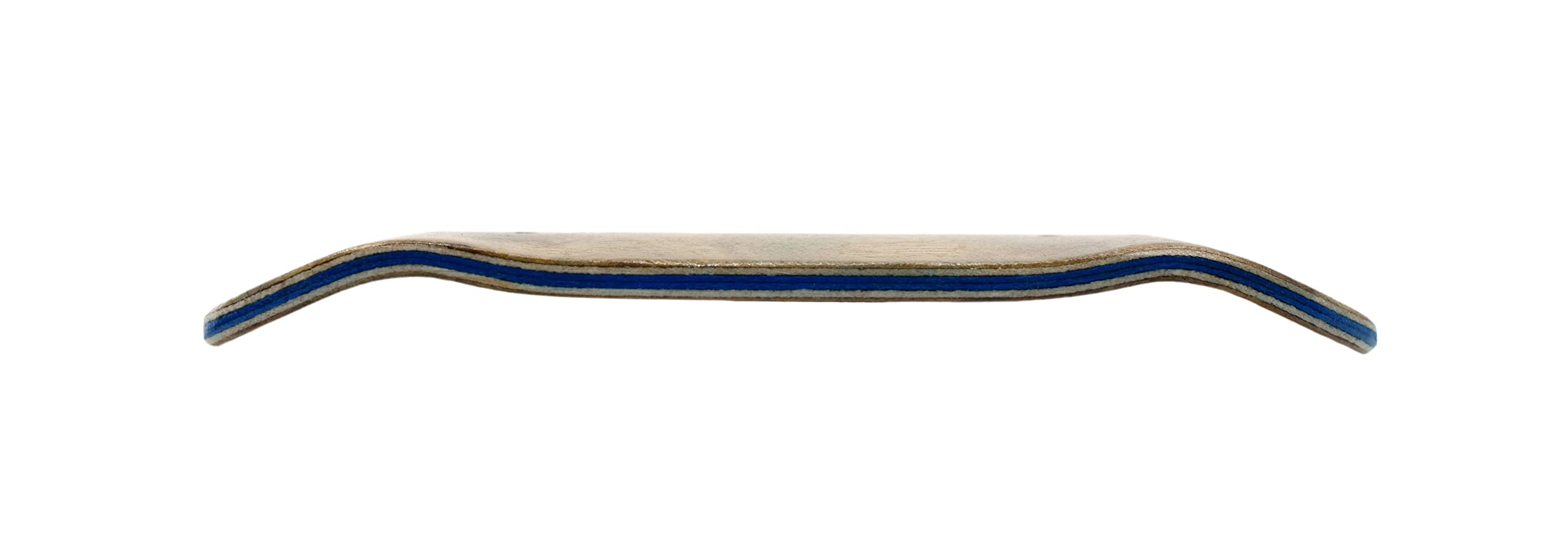 Teak Tuning Prolific Wooden Fingerboard Deck, 35mm x 95mm Popsicle Shape - Two Tone with Black Mid Plies - 6 Ply with Double Color Mid Plies - Includes Prolific Foam Tape
