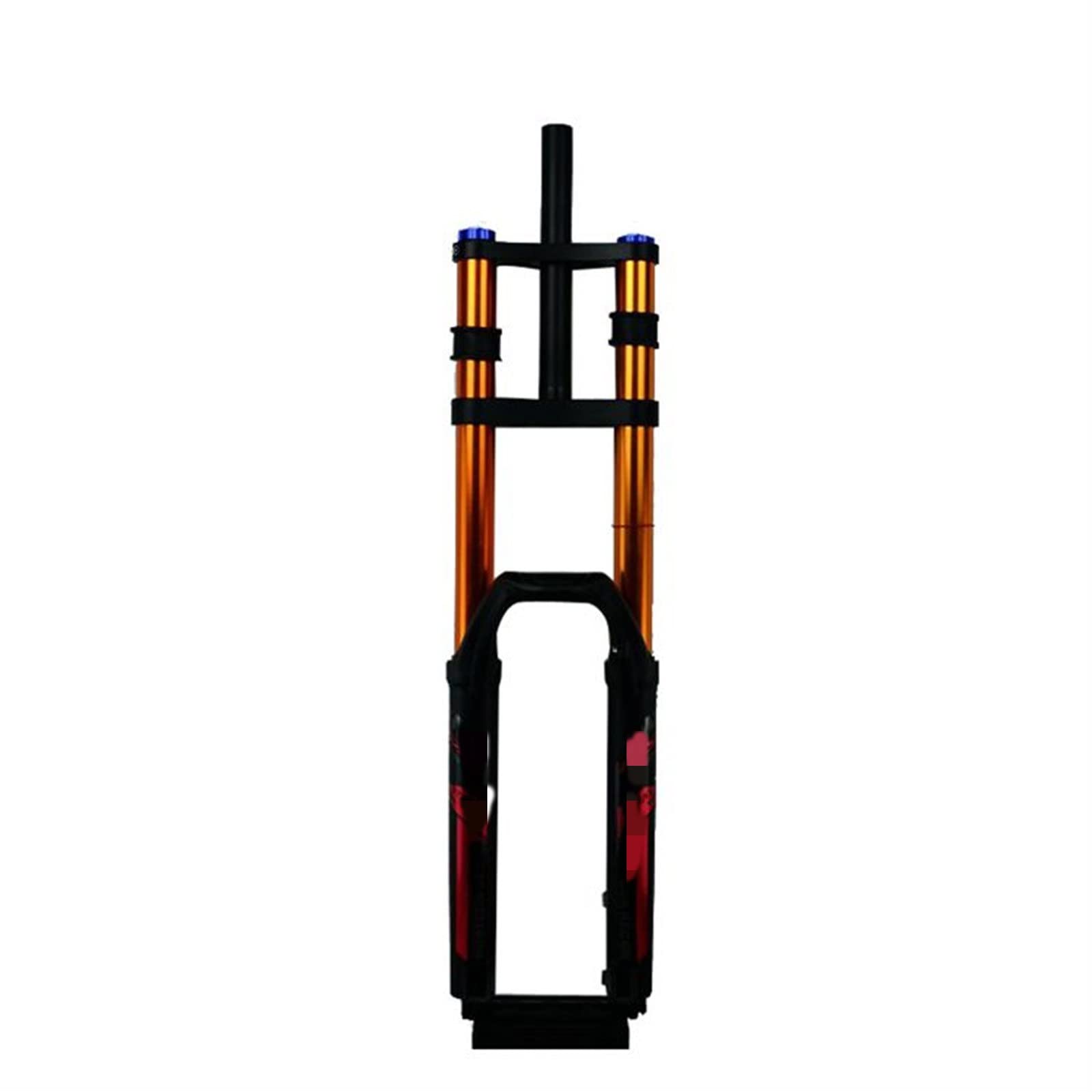 SMANNI MTB Suspension Fork Boost DH Mountain DH AM Air Oils Damping Rebound Adjustment 27.5 29ER 110 * 15MM Support 3.0IN Tire (Color : 27.5red Logo)