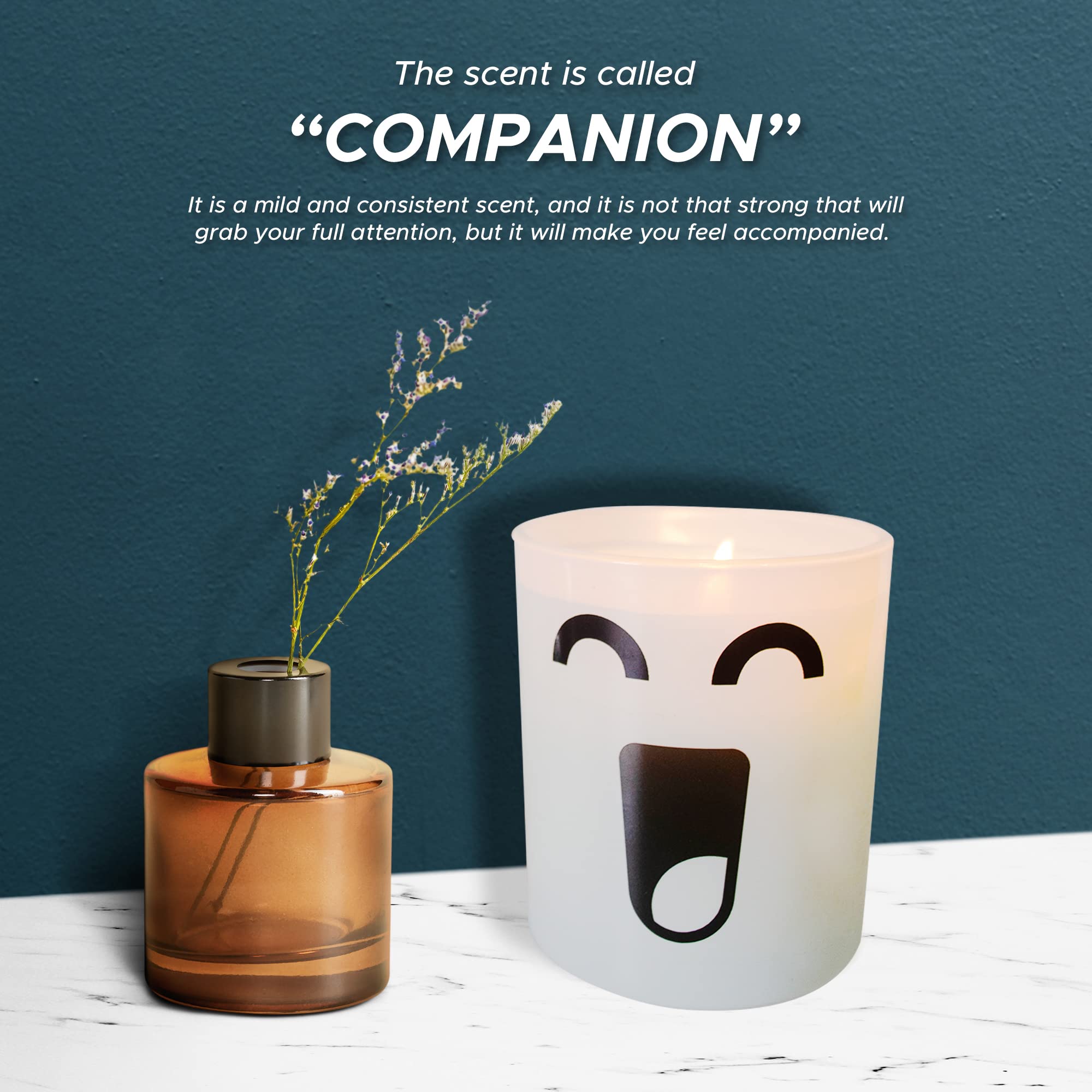 Ritual Rolling Scented Candle, Candle Gift Set, Soy Candle, Candle Pack, Relaxing Candle, Meditation Candles, Calming Candles Comes with Glass Candle Jar (White)