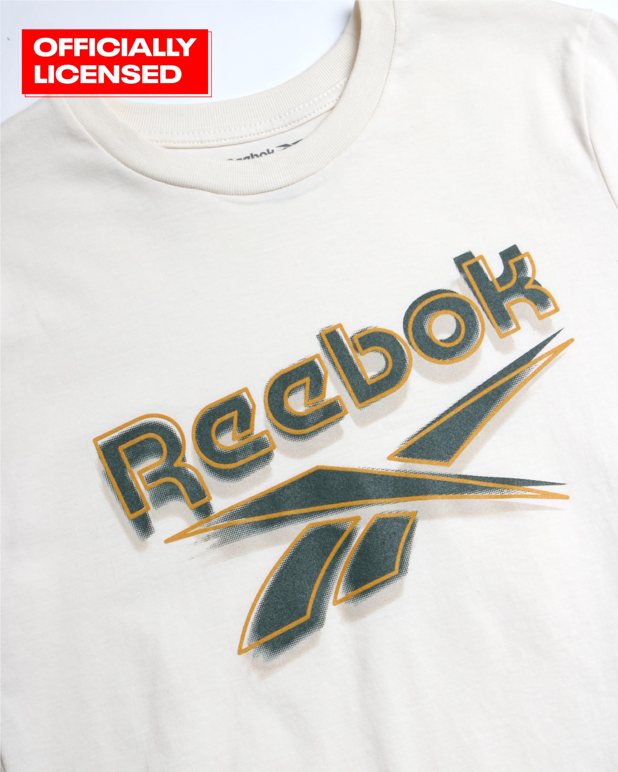 Reebok Boys Active T-Shirt 2 Pack Performance Cotton Shirt for Boys Kids Athletic Sports Tee (8-20), Size X-Large, Classic White