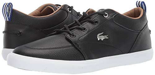 Lacoste Men's Bayliss Sneaker, Black//White, 10.5 Medium US