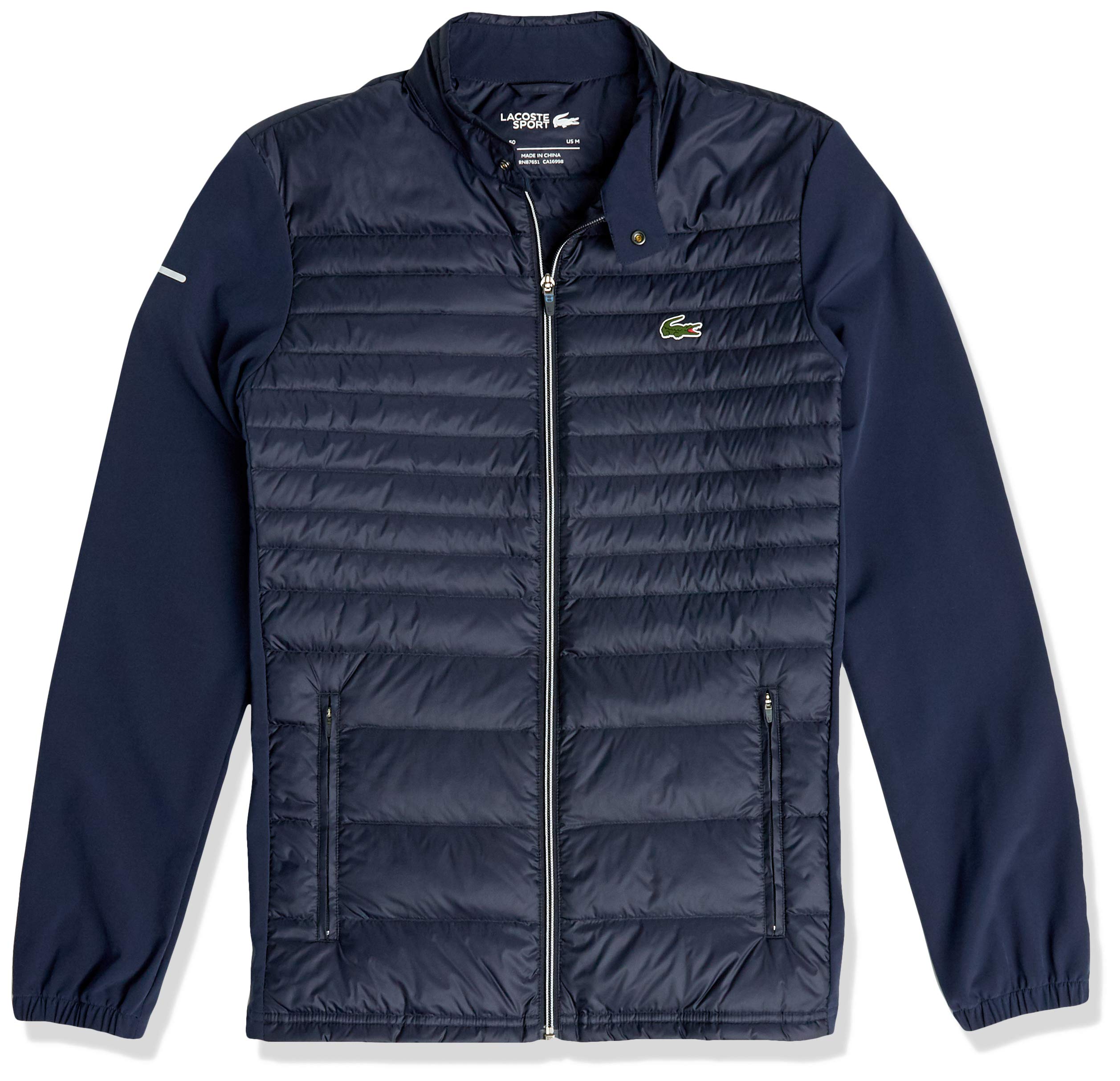 Lacoste mens Sport Long Sleeve Padded Golf Jacket, Navy Blue/Navy Bluenavy Blue, Small US