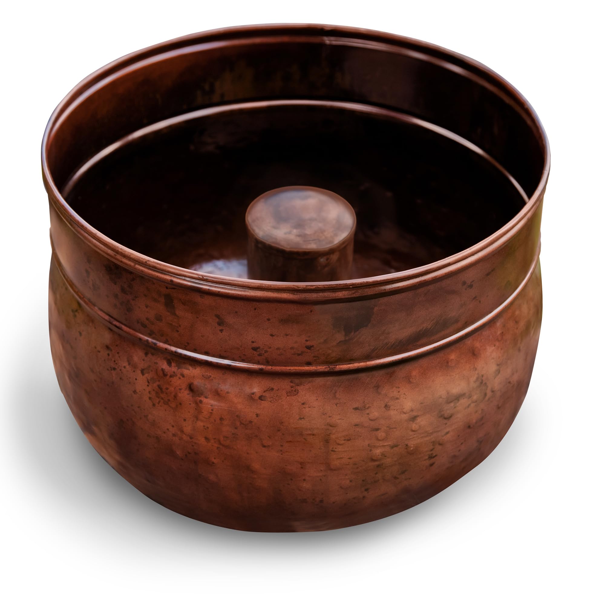 Liberty Garden 1901 Rustic Garden Hose Pot, Holds 100-Feet of 5/8-Inch, Bronze