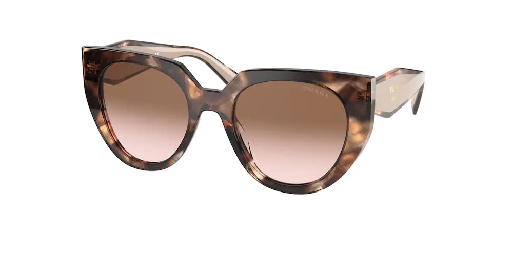 Prada PR14WS 09Q5S0 52MM Black/Talc/Dark Grey Cateye Sunglasses for Women + BUNDLE With Designer iWear Eyewear Kit