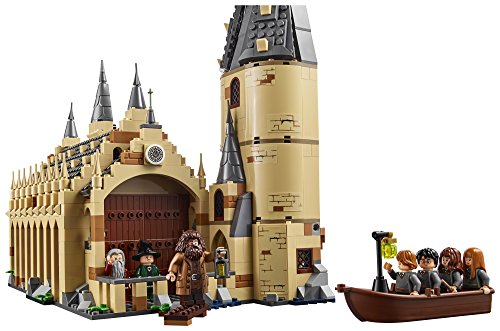LEGO Harry Potter Hogwarts Great Hall 75954 Building Kit and Magic Castle Toy, Fantasy Creatures, Hermione Granger, Draco Malfoy and Hagrid (878 Pieces)