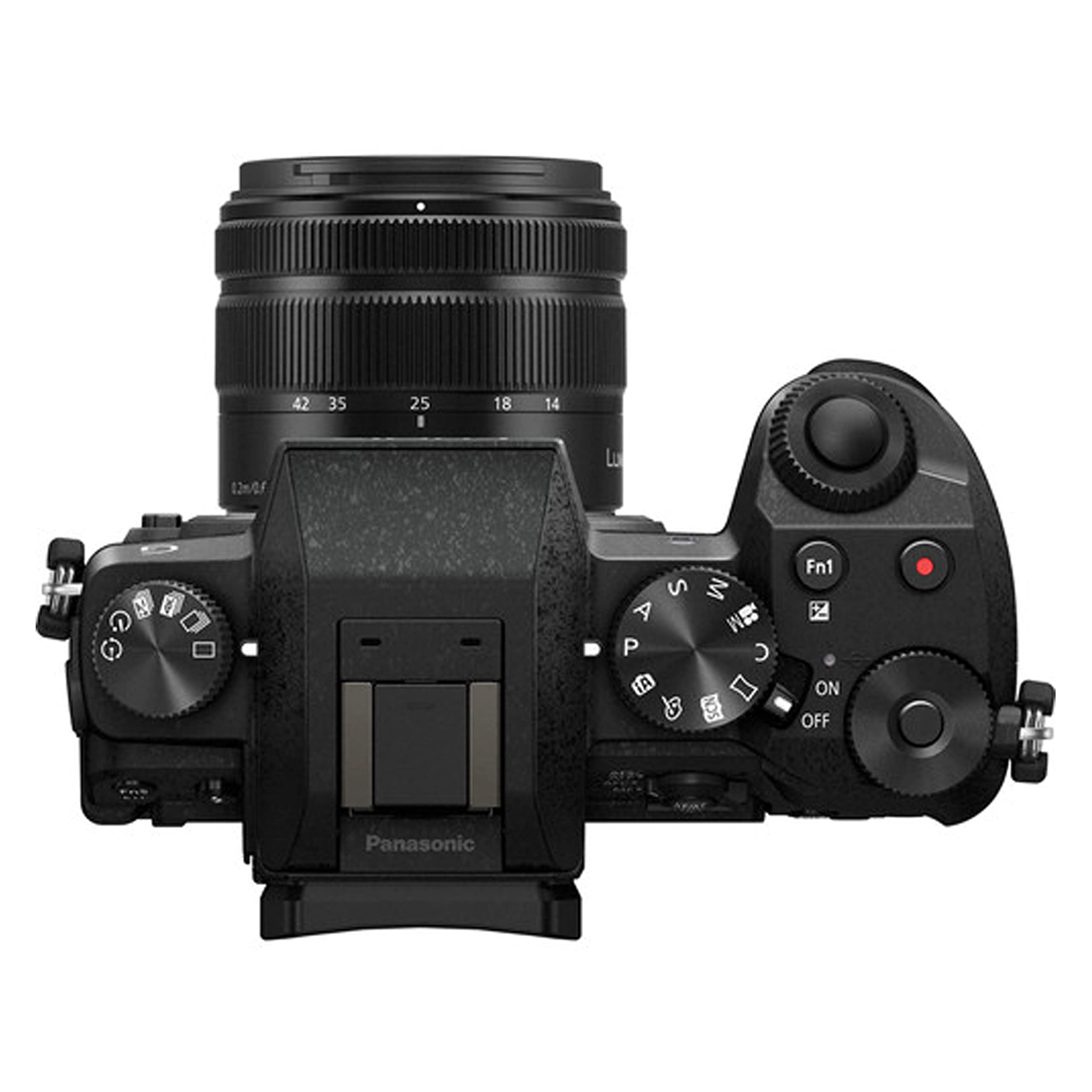 Panasonic Lumix G7 Mirrorless Camera with 14-42mm Lens (Black)- LED Video Light + Microphone + Extreme Speed 64GB Memory(23pc Bundle)