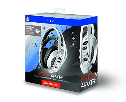 Maximum Games Rig 4VR White Stereo Gaming Headset for PlayStation + The Walking Dead: Sinners and Saints PSVR - PlayStation 4