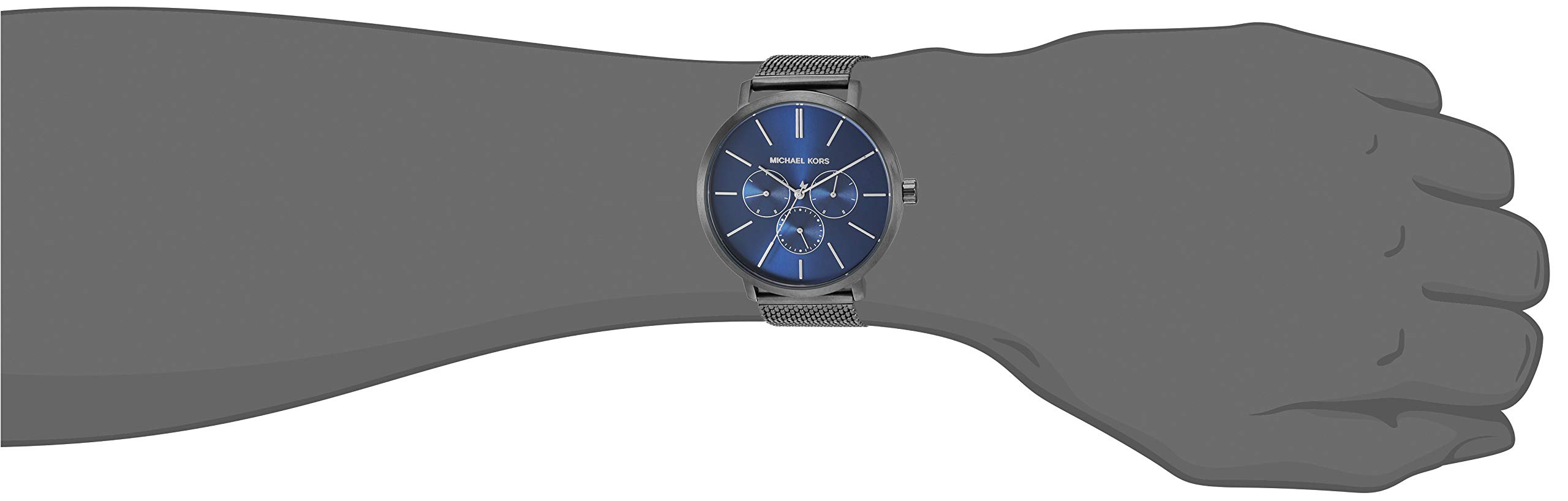 Michael Kors Men's Blake Multifunction Black-Tone Stainless Steel Watch MK8778