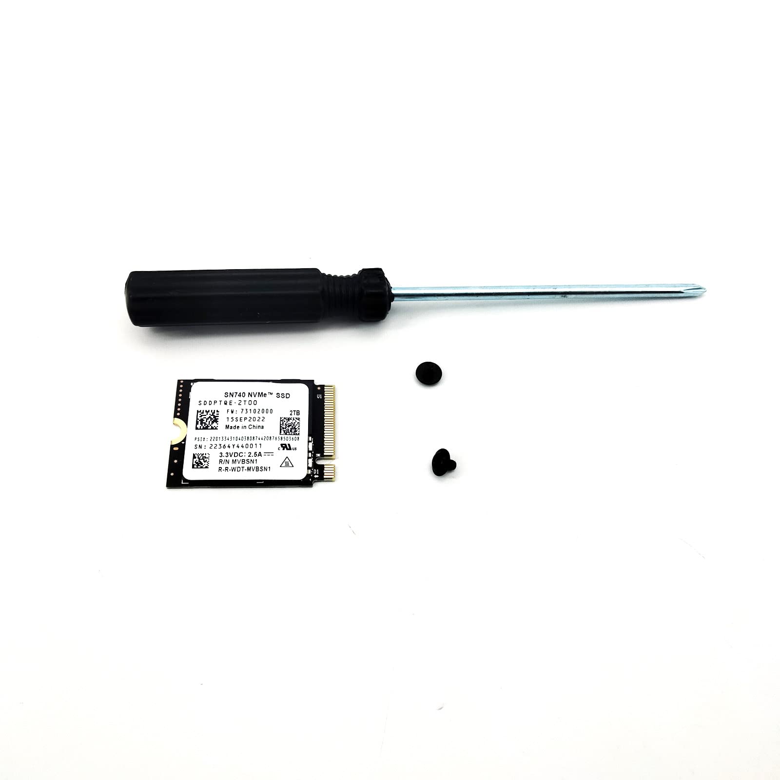 Yassdwbn SN740 m.2 2230 SSD 2TB NVMe PCIe for Steam Deck Surface pro9,for ROG Flow