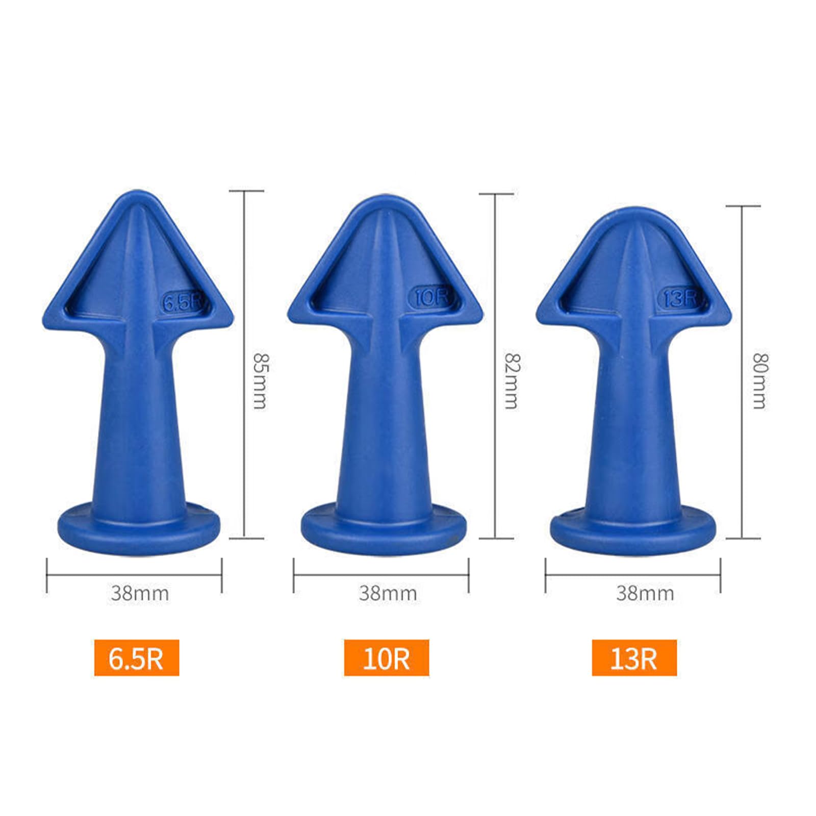 YAFIYGI Caulk Tip Tool Caulking Tips Set with Nozzle Adapter Silicone Caulk Applicator Tools Reusable Nozzles for Finishing Grout and Sealant Caulk Gun Accessories for Easy Application 6.5R 10R 13R