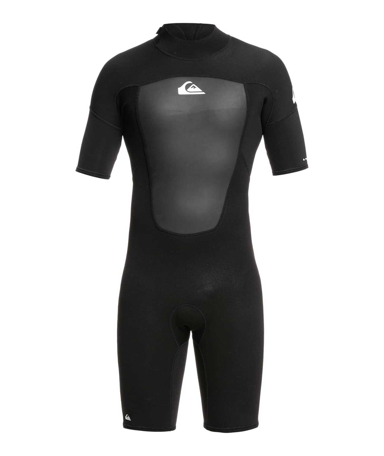Quiksilver Mens 2/2 Sessions Short Sleeve Chest Zip Springsuit - Black | Large