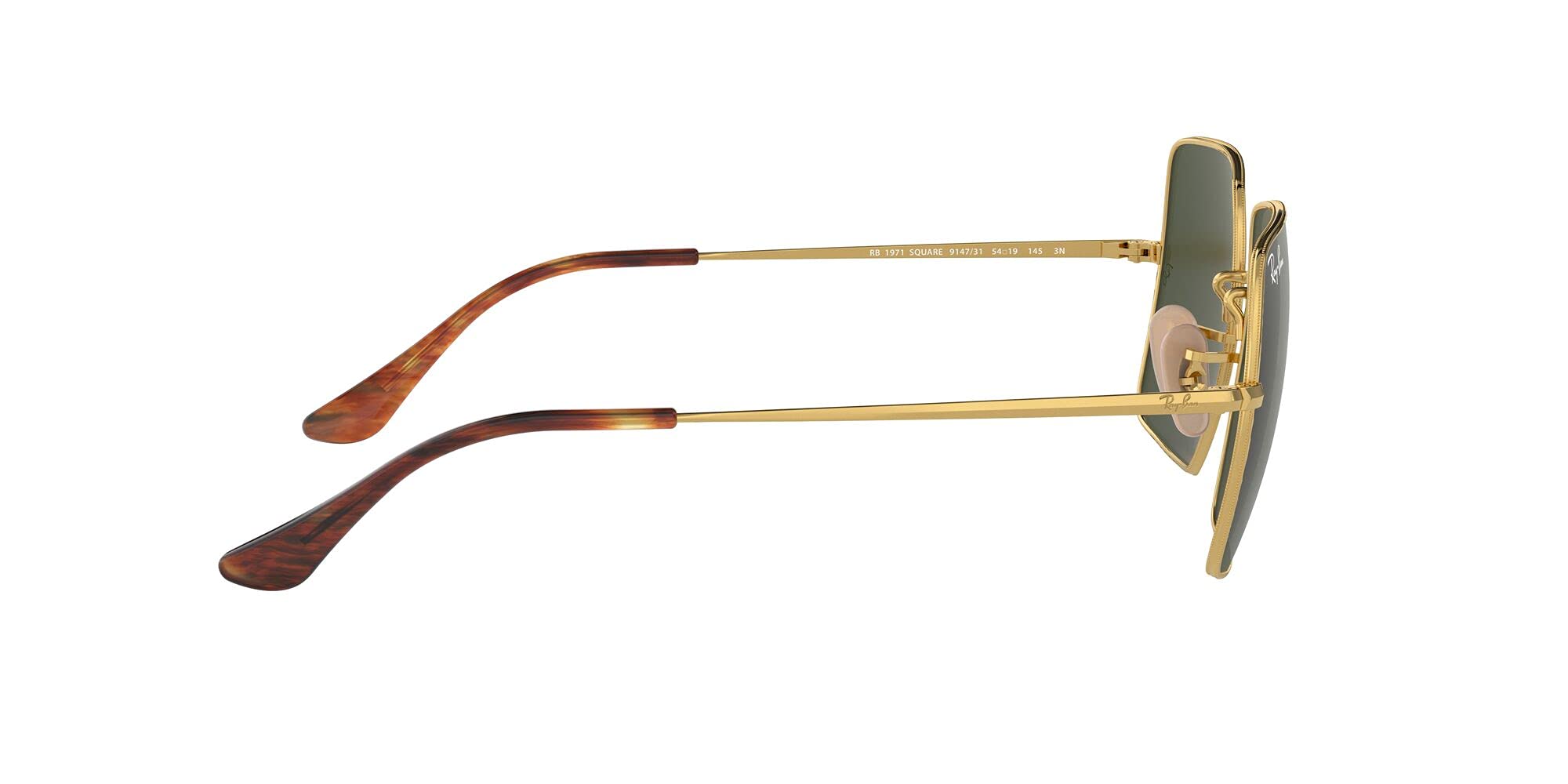 Ray-Ban RB1971 Square Sunglasses + Vision Group Accessories Bundle (Arista/Clear Gradient Brown (914751))