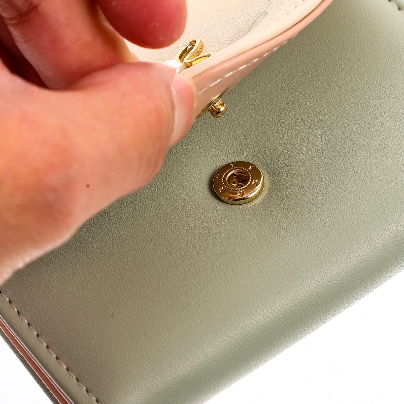 TENDYCOCO Women Fashionable Print Wallet Bifold Purse ID Window Credit Card Holder Portable Storage Wallet