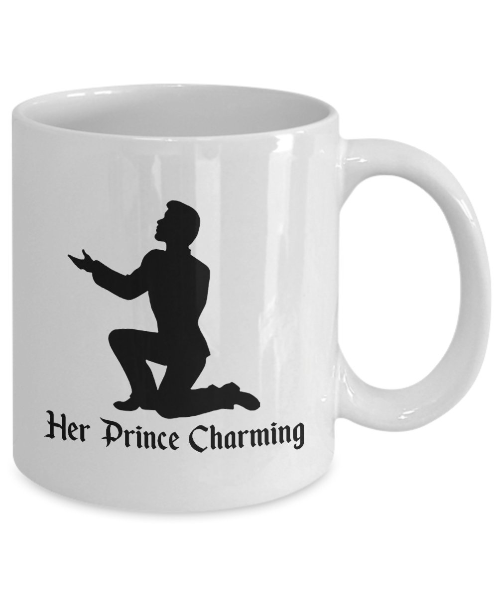 RC Rex Books Her Prince Charming Mug Gift His Cinderella Castle Glass Slipper Ball Couple Matching Love Anniversary Coffee Cup