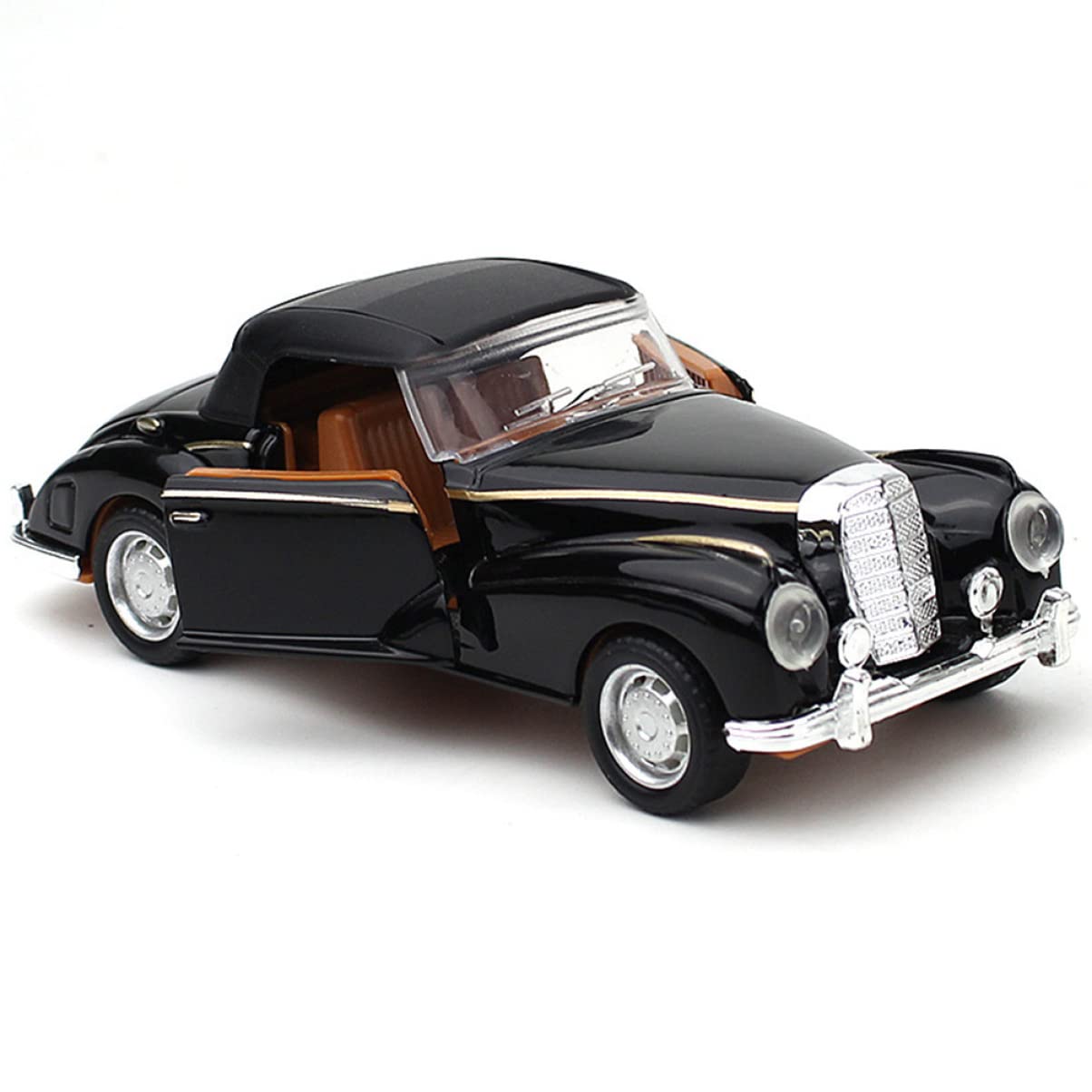 Toyvian Vintage Car Model die- cast car Model Retro car Model Vehicle Model Toy Metal Antique Pullback