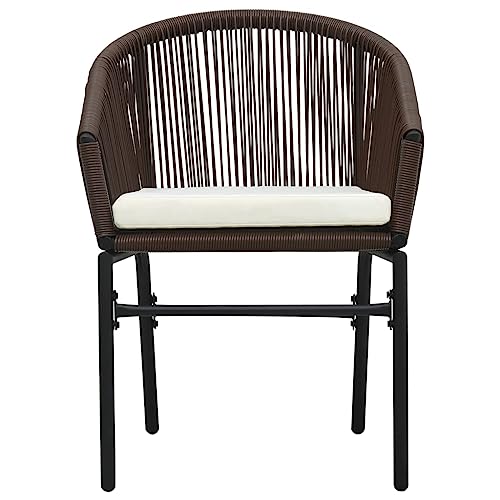 WHOPBXGAD 7 Piece Patio Dining Set Deck Furniture,Gardens Patio Furniture,Designed for use on lawns, terraces, poolsides, patios and Gardens,Brown