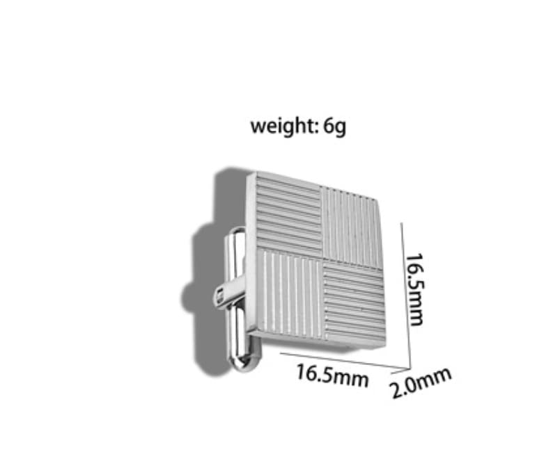 Stainless Steel Cufflinks Men's Shirt Cuff Stud Square Single