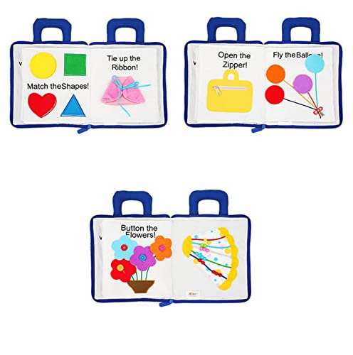 SinoArts Life Knowledge Pop-Up Book Toys, Montessori Early Education Educational Toys, Polyester Fiber Material, Suitable for 1~3 Years Old