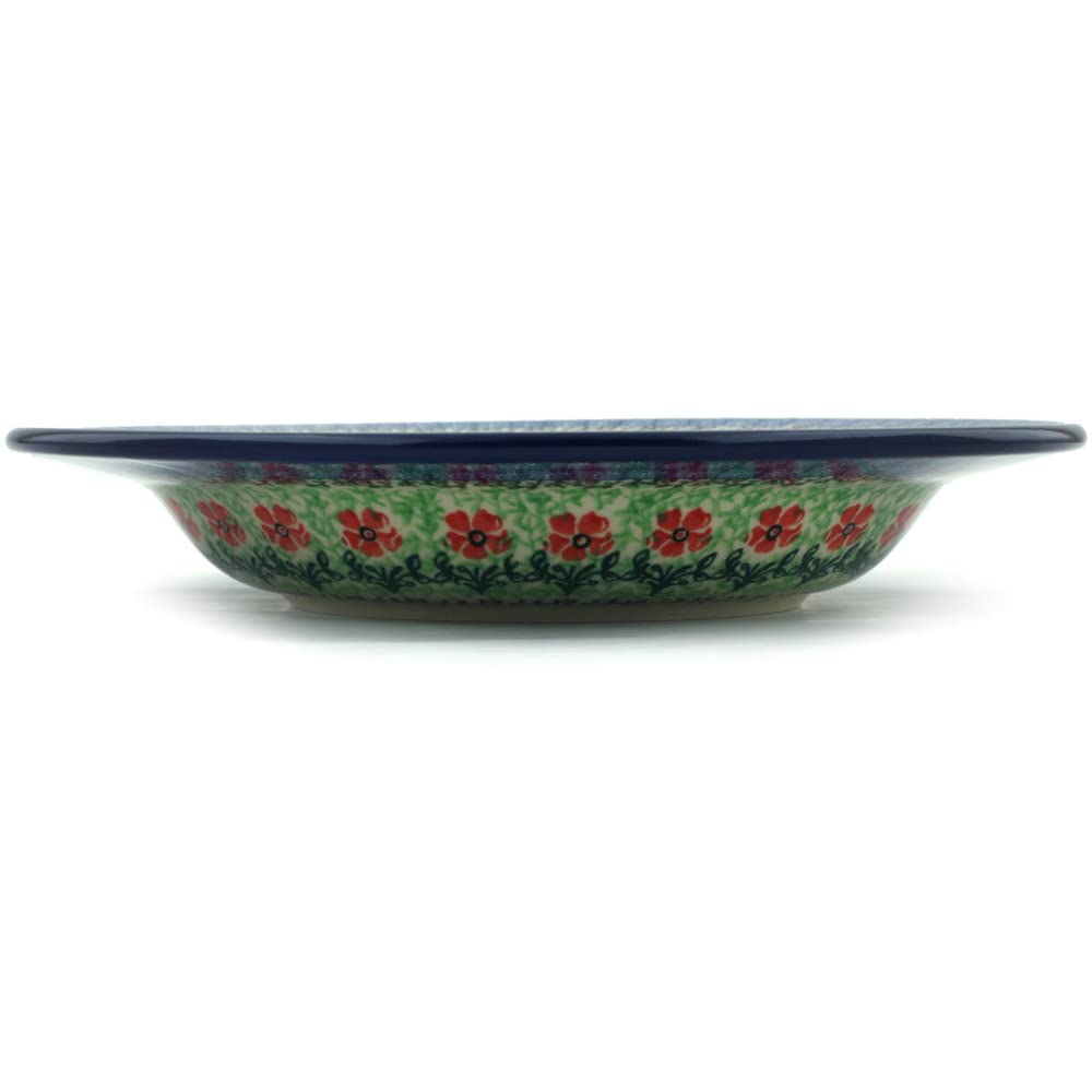 Polish Pottery Pasta Bowl 9-inch Maraschino made by Ceramika Artystyczna