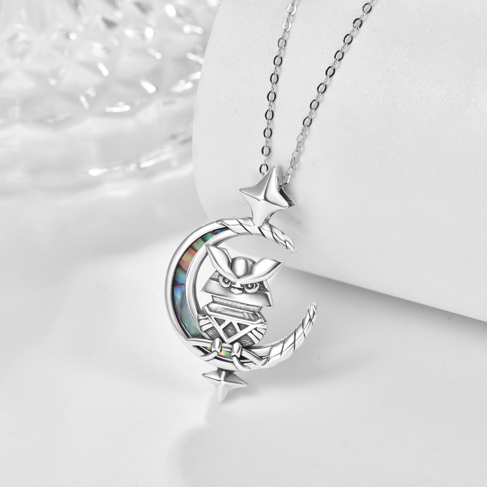 PRAYMOS Dragonfly Necklace for Women Sterling Silver Natural Abalone Shell Pendant Daity Simple Dragonfly Jewelry Gifts 18+2" Adjustable Chain